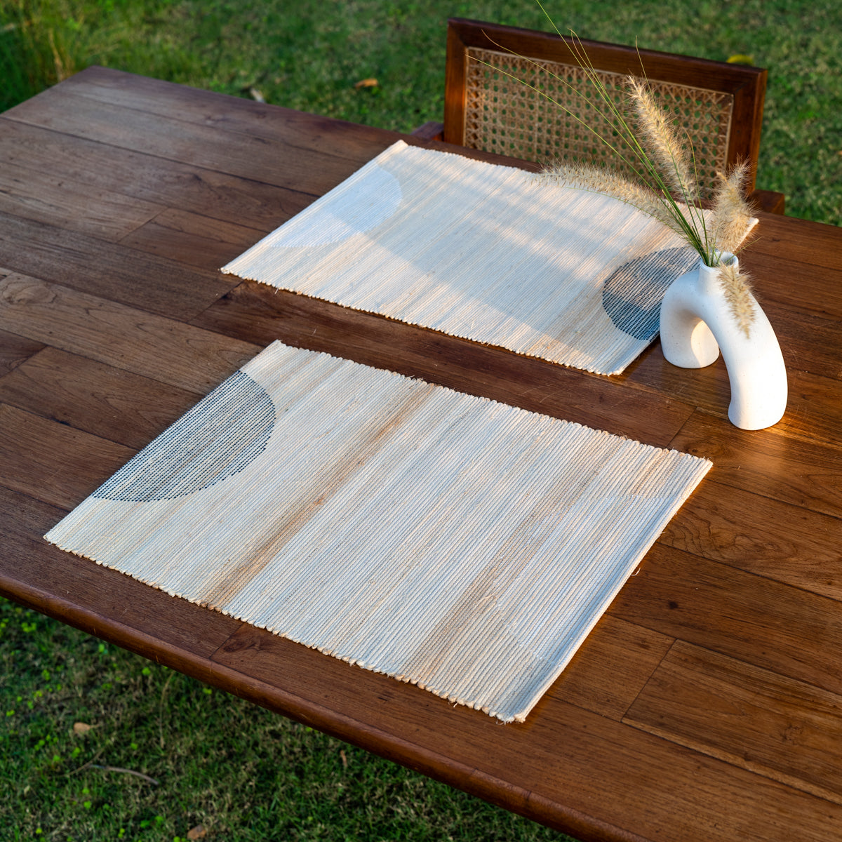 Chaand Hand-Woven Placemat (Set of 2) | 108 Knots