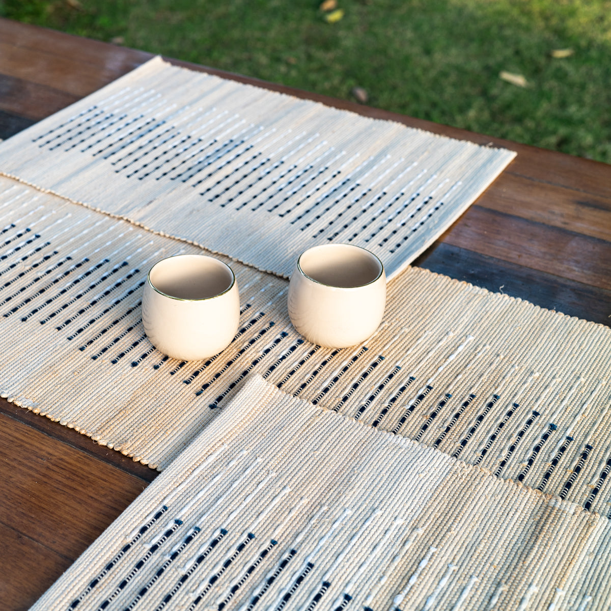 Rekha Hand-Woven Placemat (Set of 2) | 108 Knots